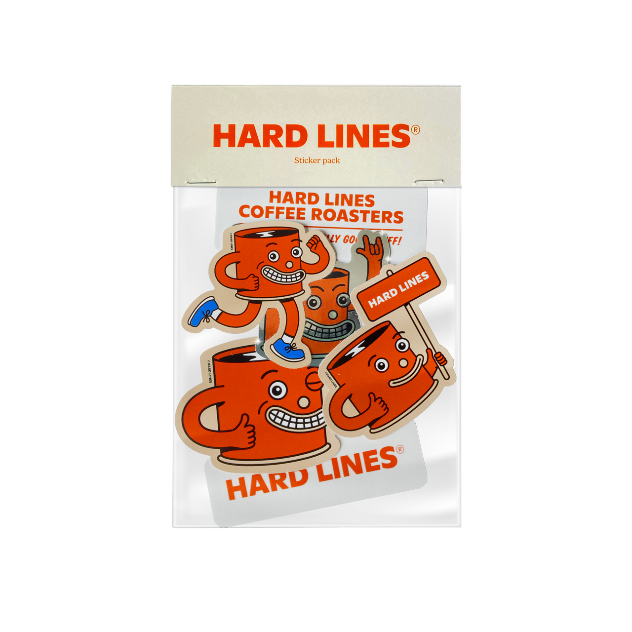 Sticker Pack Hard Lines Coffee 